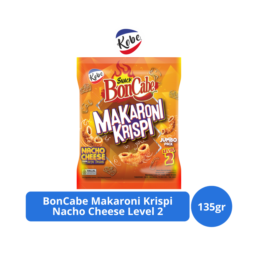 Jual Kobe BonCabe Makaroni Krispi Nacho Cheese Level 2 135gr | Shopee ...