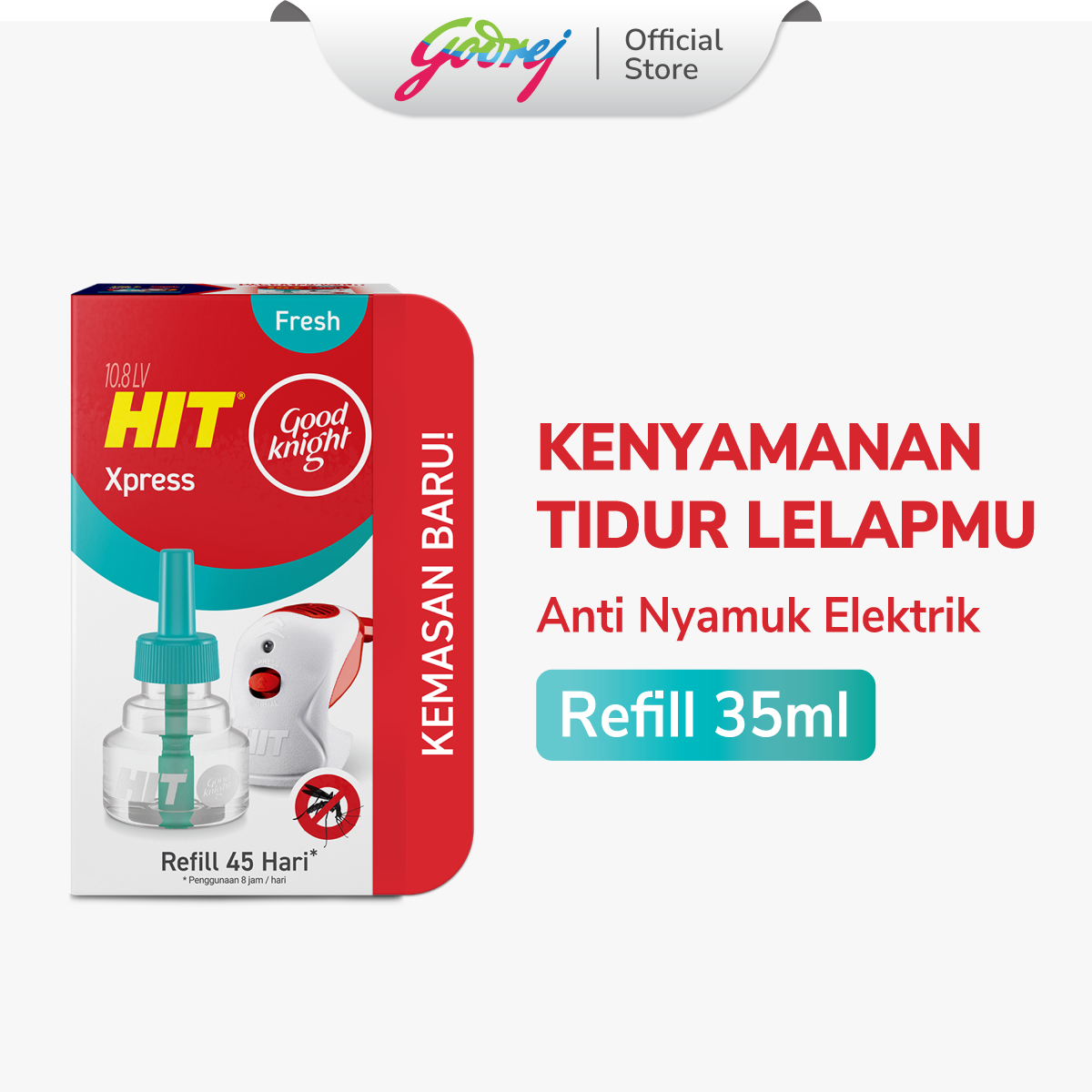 Jual Hit Good Knight Xpress Refill Fresh 45 Hari Obat Nyamuk Elektrik 35 ml | Shopee Indonesia