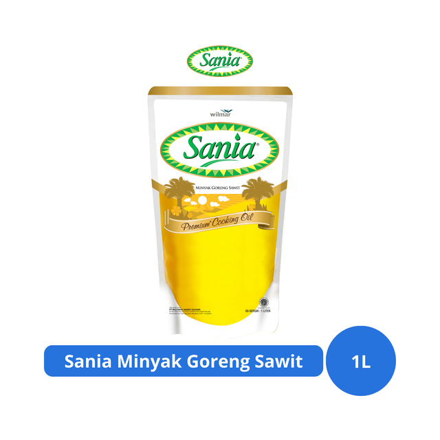 Jual Sania Minyak Goreng Sawit Premium Cooking Oil Pouch 1L | Shopee ...