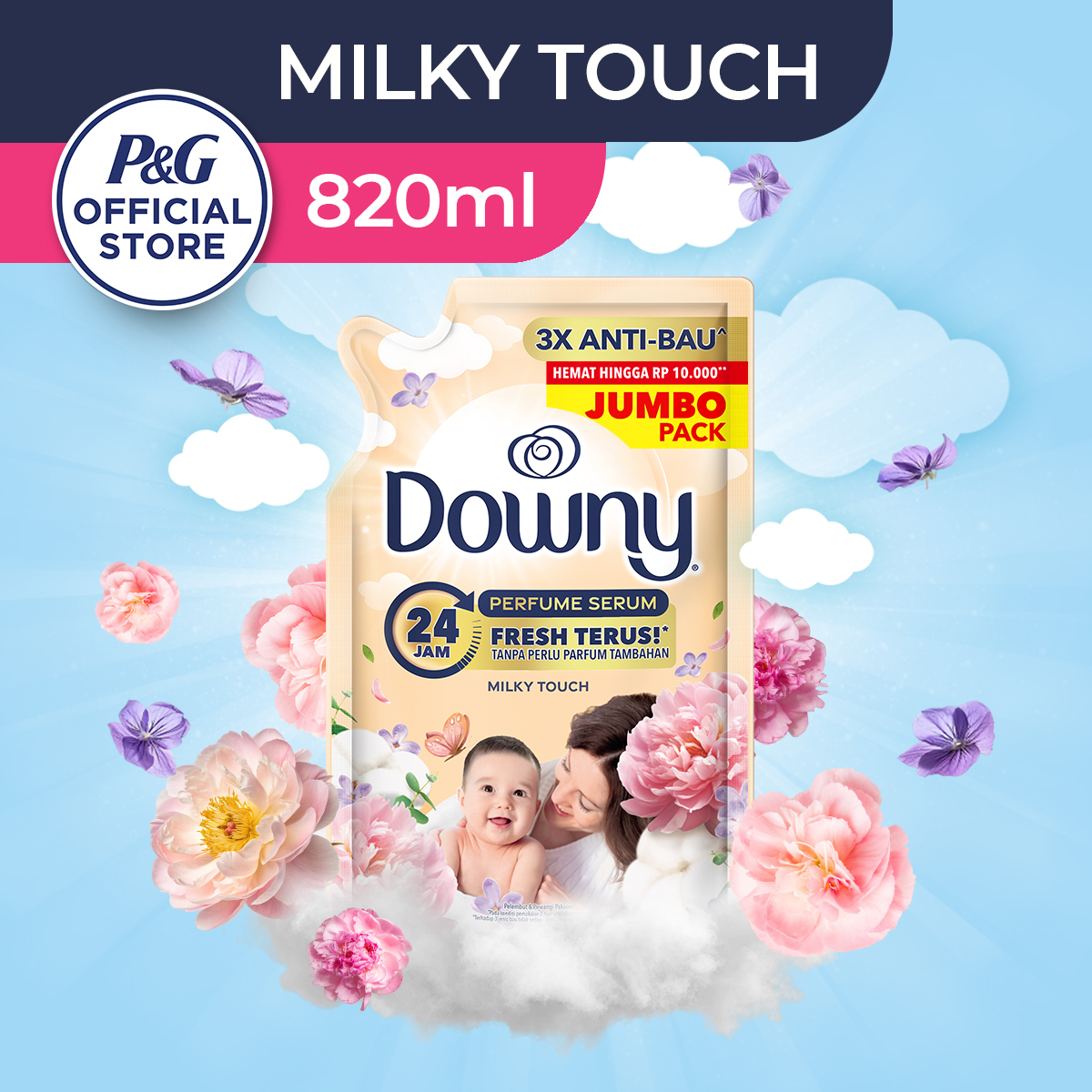 Jual Downy Milky Touch 820ml | Shopee Indonesia