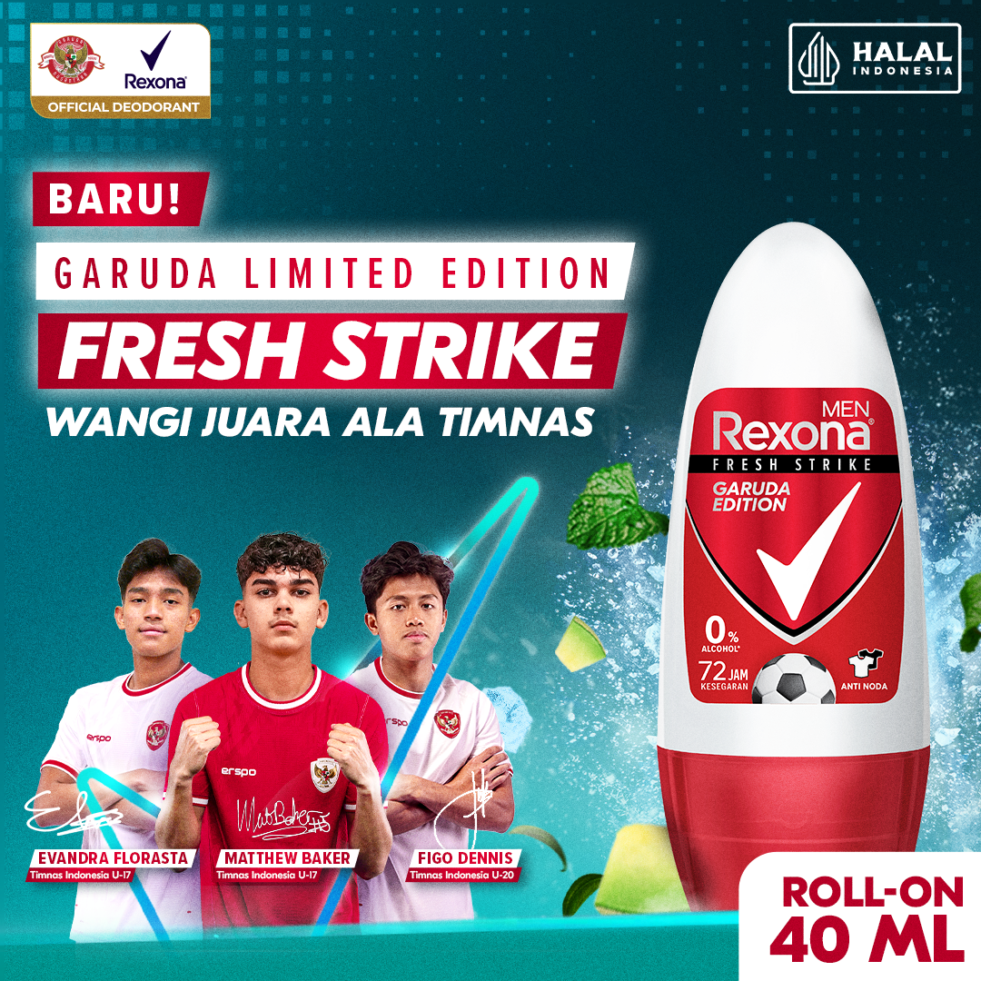 Jual Rexona Men Garuda Timnas Edition FRESH STRIKE Anti-Perspirant ...