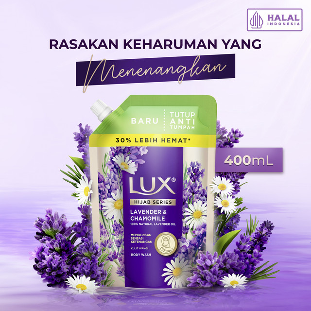 Jual Lux Hijab Series Lavender & Chamomile Body Wash sabun mandi cair harum & menyegarkan 400ml ...