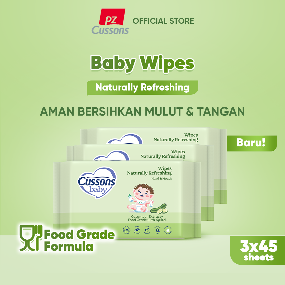 Jual Cussons Baby Wipes Nat Refreshing-Tisu Basah Bayi-Ganti Popok 45's ...