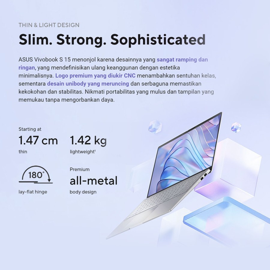 Jual Asus Vivobook S5507QA-OLEDSH11M SNAPDRAGON X ELITE X1E78100/UMA ...