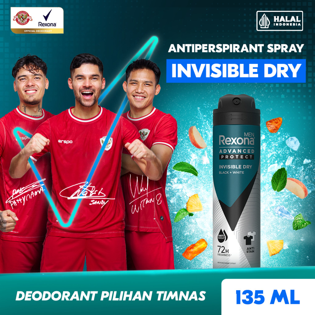 Jual Rexona Men Antiperspirant DEODORANT SPRAY Invisible Dry 135ml ...