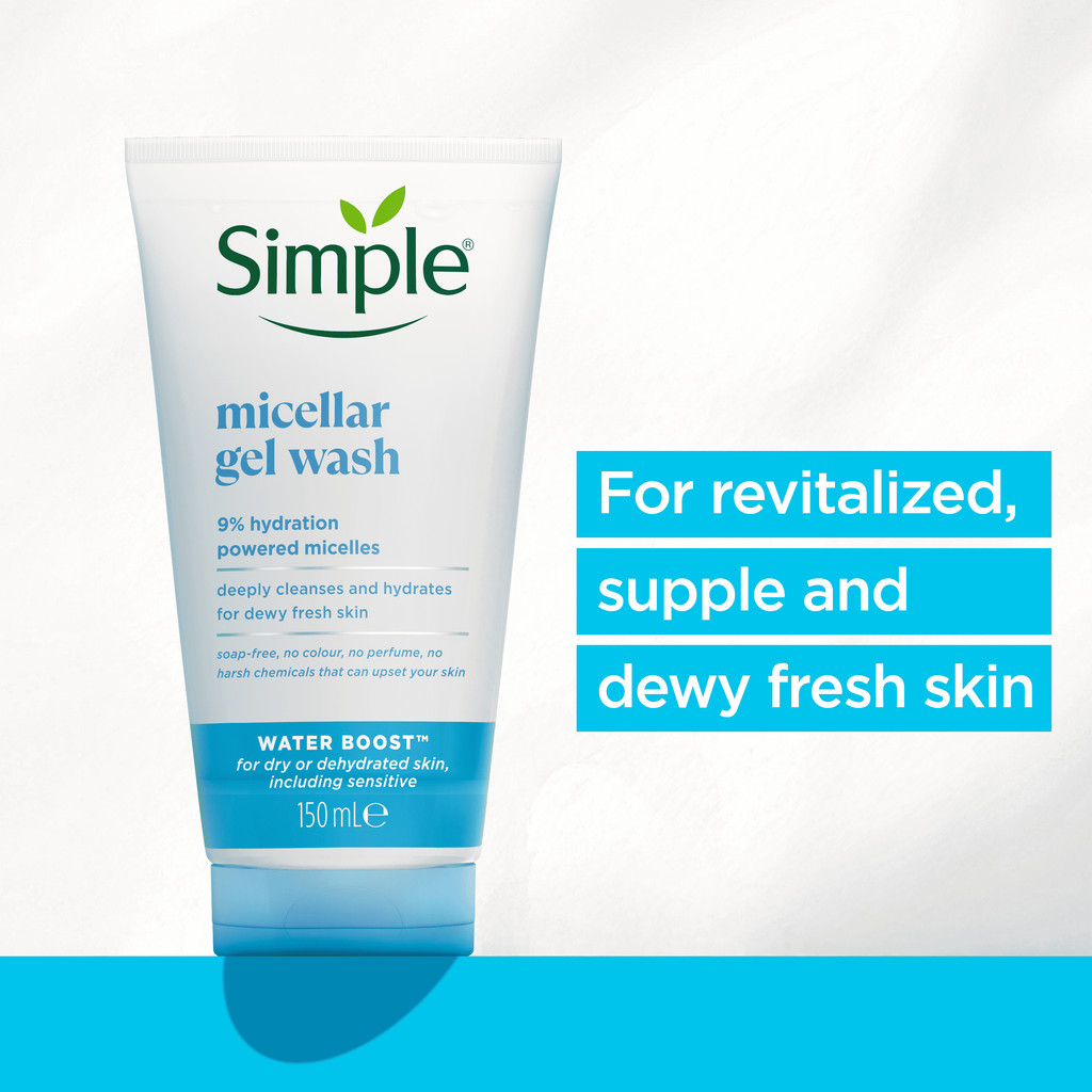 Jual Simple Water Boost Micellar Facial Gel Wash 150 mL | Shopee Indonesia