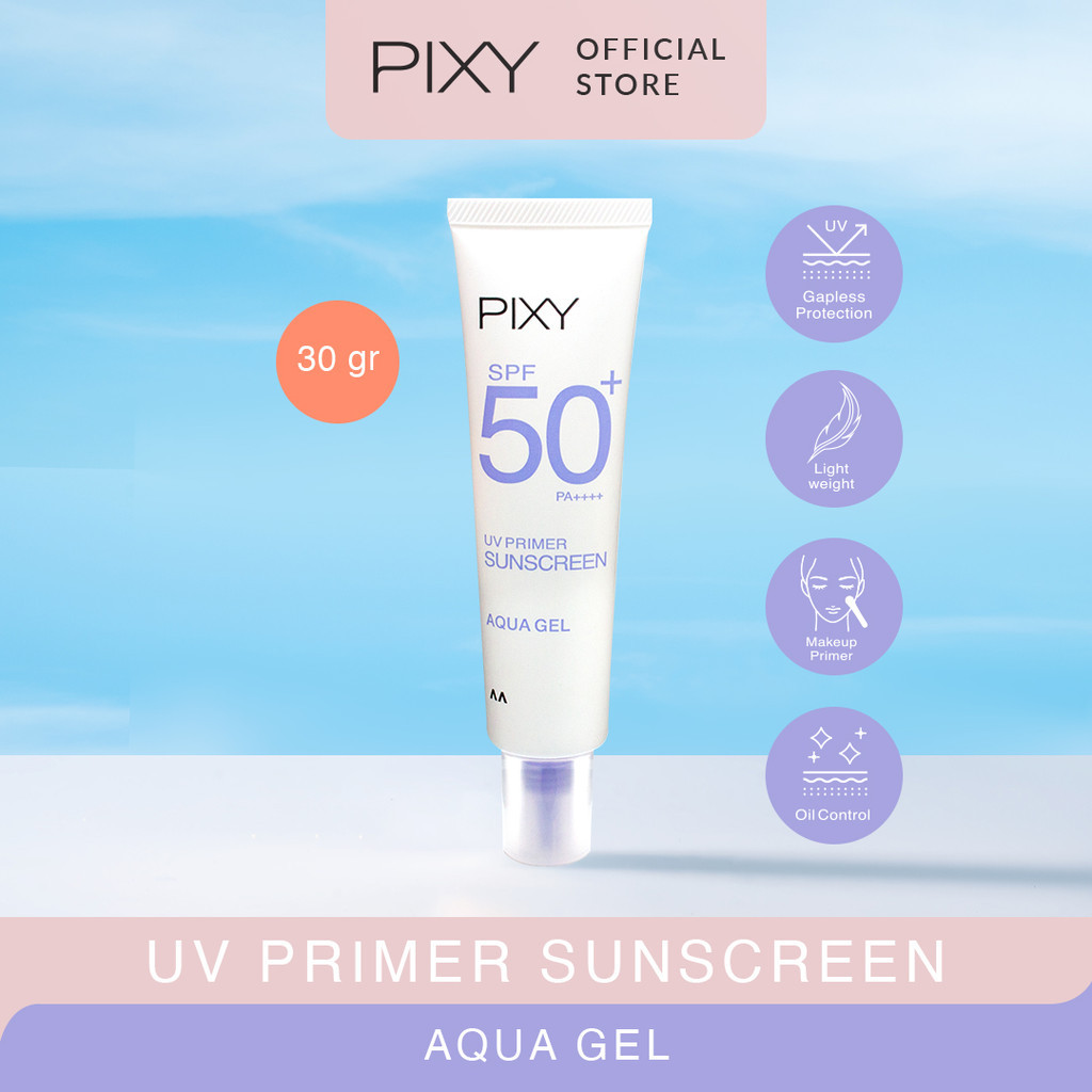 Jual PIXY UV Primer Sunscreen Aqua Gel SPF50+ PA+++ | Shopee Indonesia