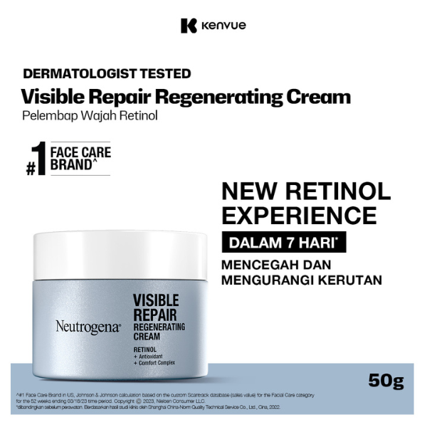 Jual Neutrogena Visible Repair Regenerating Cream 50g - New Retinol ...