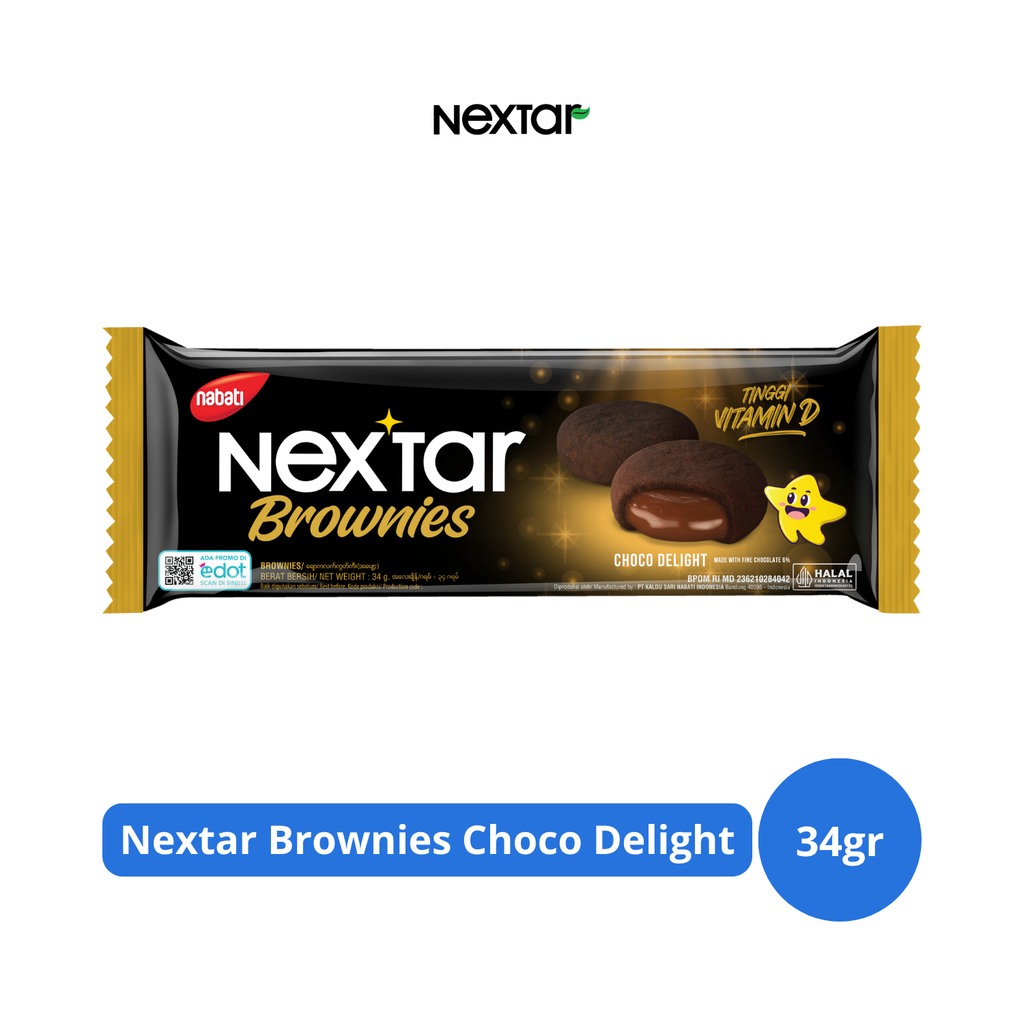 Jual Nextar Brownies Choco Delight 34gr | Shopee Indonesia