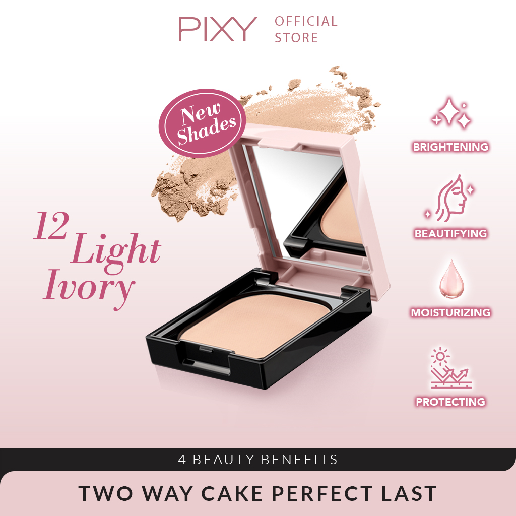 Jual PIXY TWC Perfect Last 4 Beauty Benefits 12 Light Ivory | Shopee ...