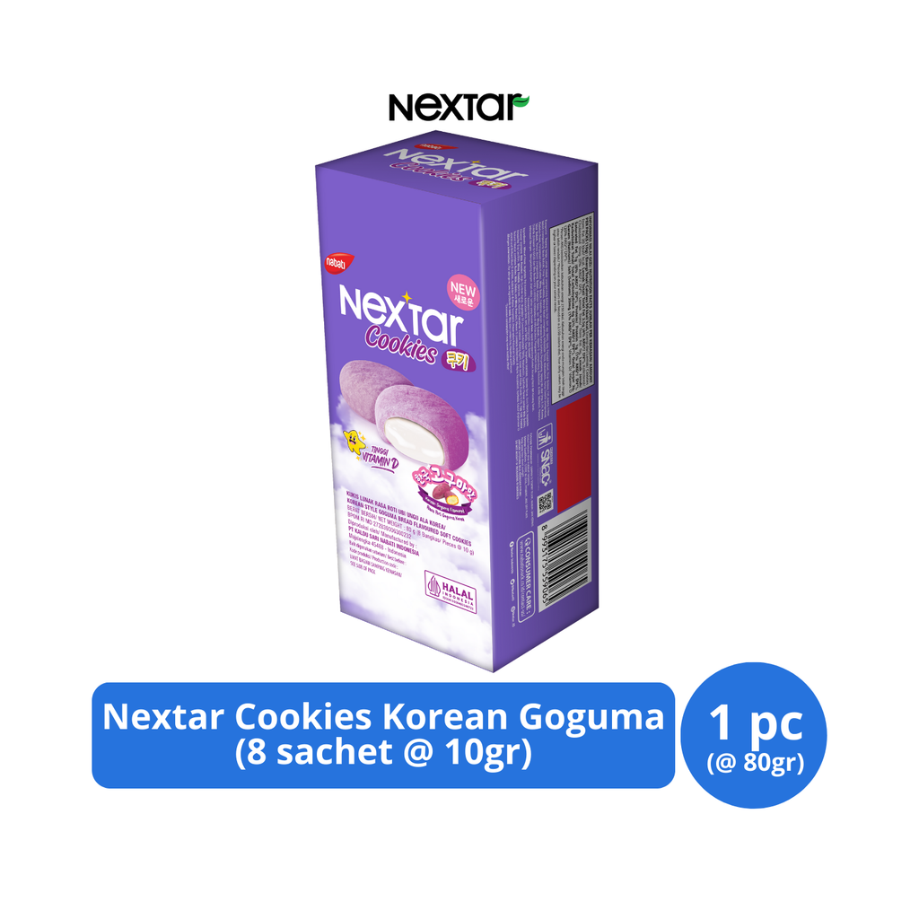 Jual Nextar Cookies Korean Goguma 80gr (8s @ 10gr) | Shopee Indonesia