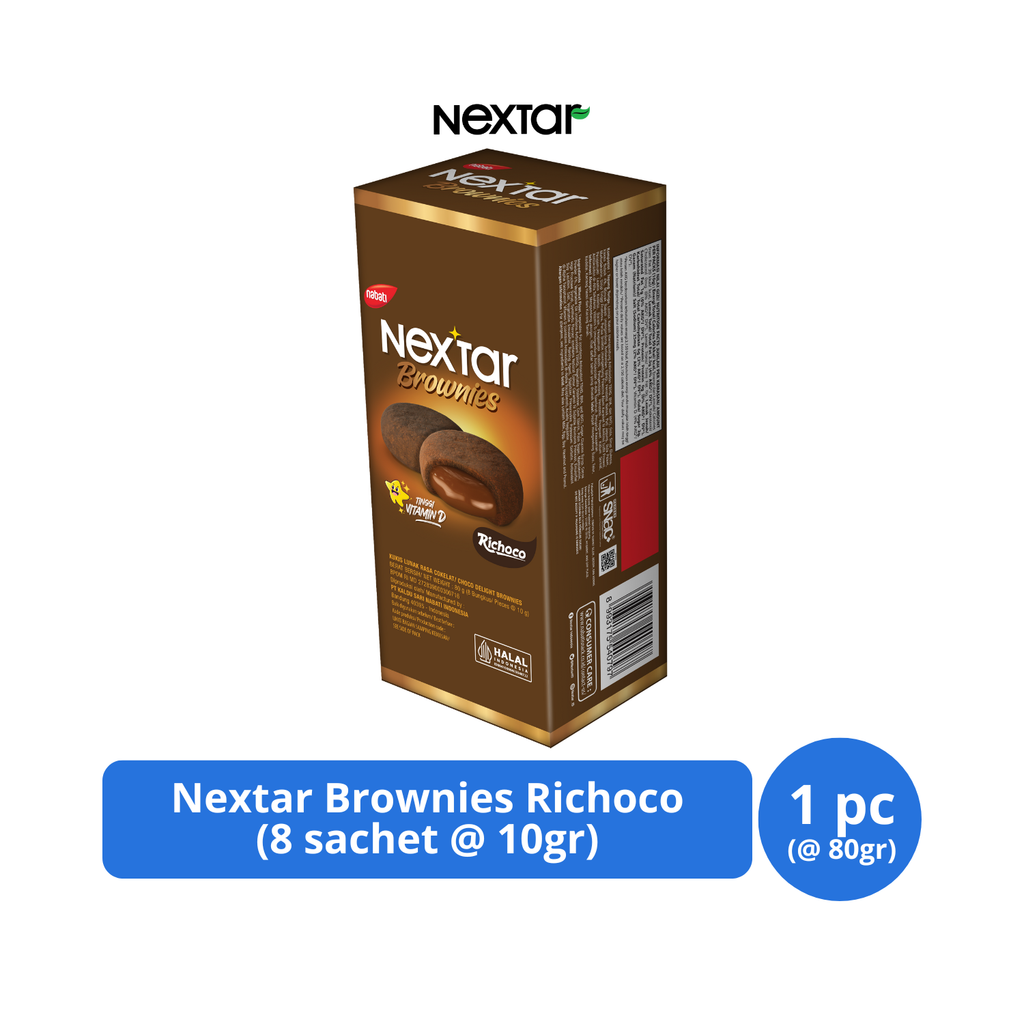 Jual Nextar Brownies Richoco 80gr (8s @ 10gr) | Shopee Indonesia