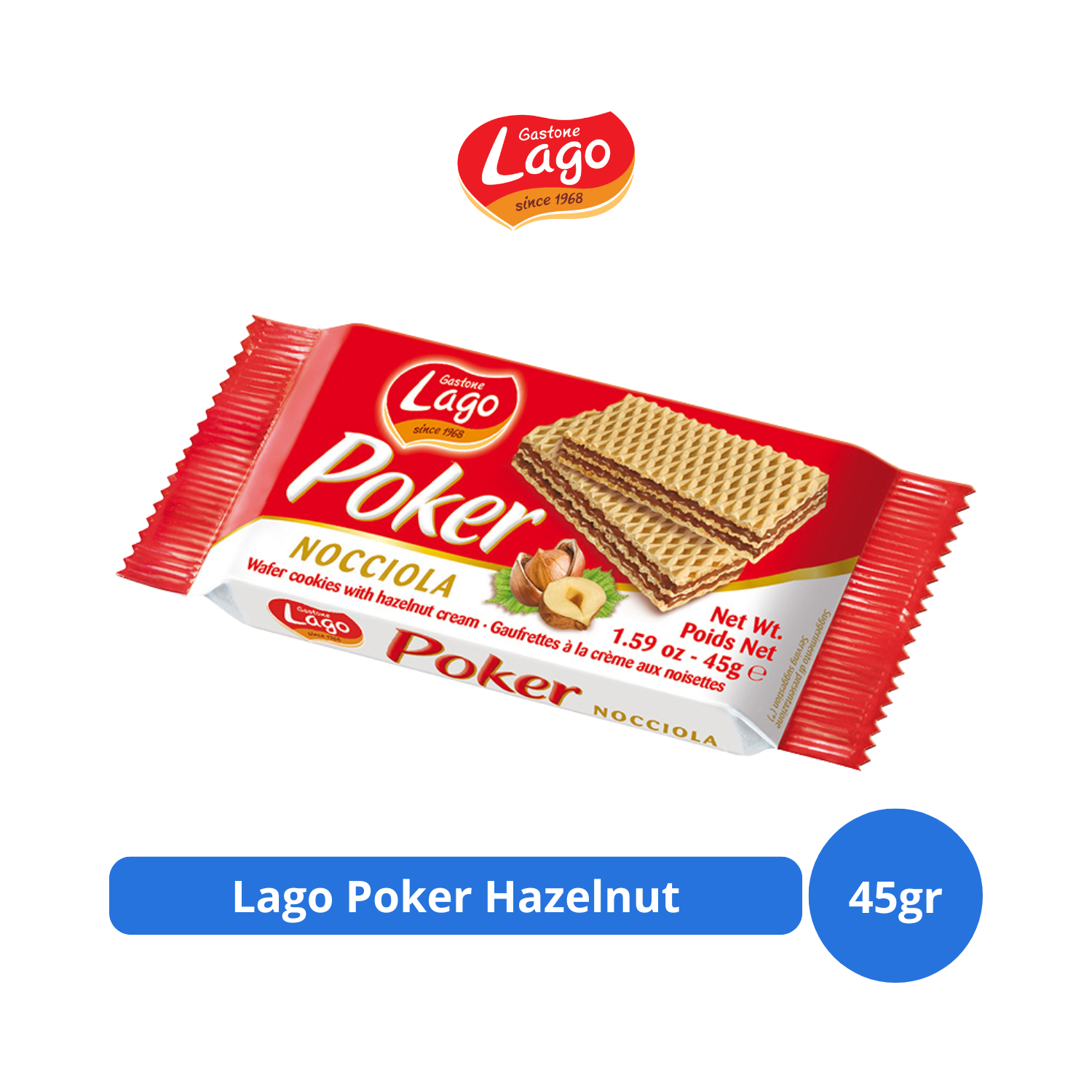 Jual Lago Poker Hazelnut 45gr | Shopee Indonesia