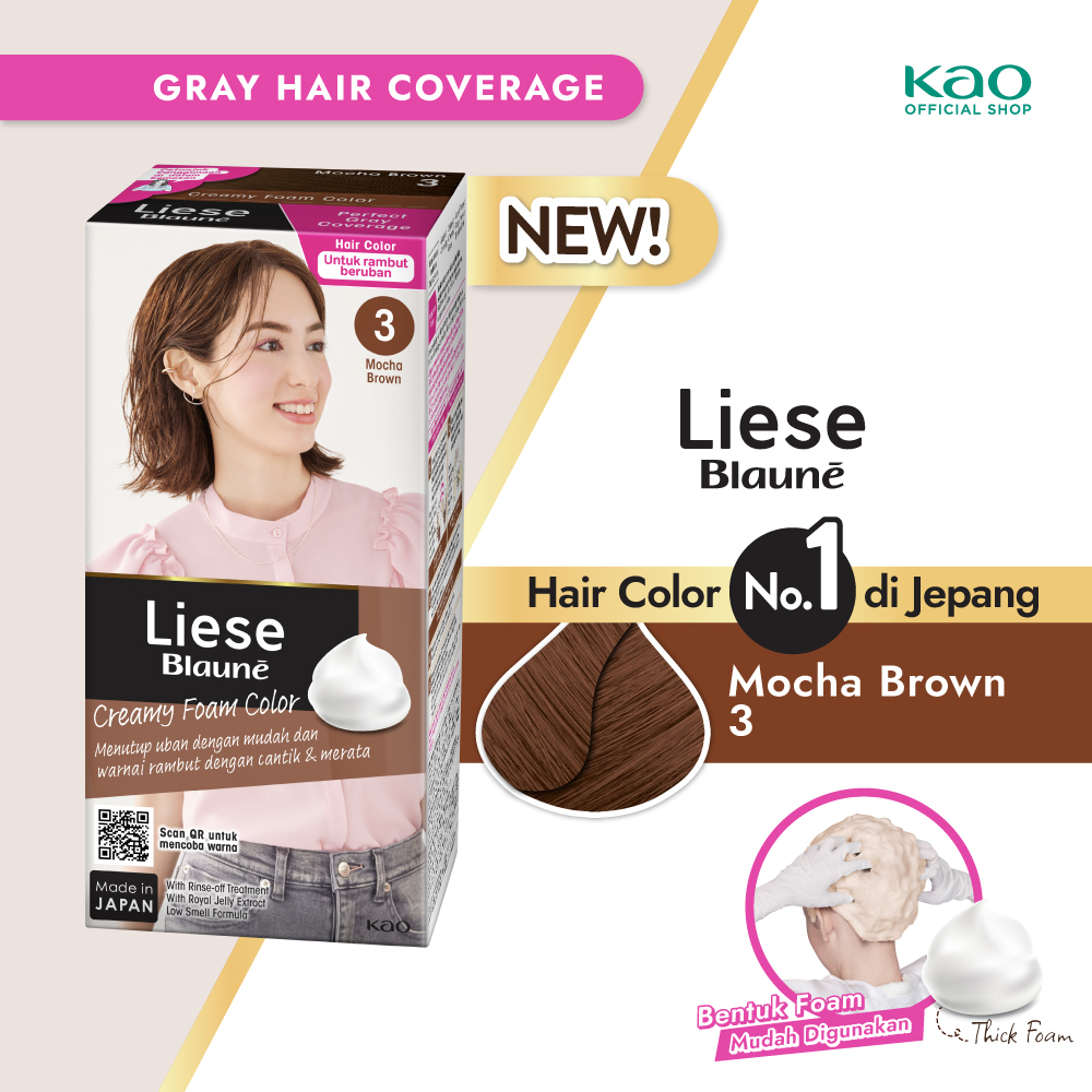 Jual Liese Blaune Creamy Bubble Hair Color Cat Pewarna Rambut Mocha ...