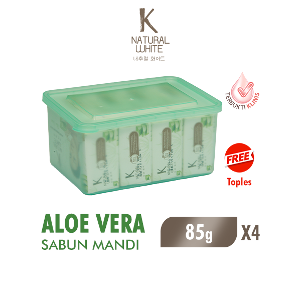 Jual K Natural White Sabun Mandi Batang Aloe Vera 85 Gr X4 | Shopee ...