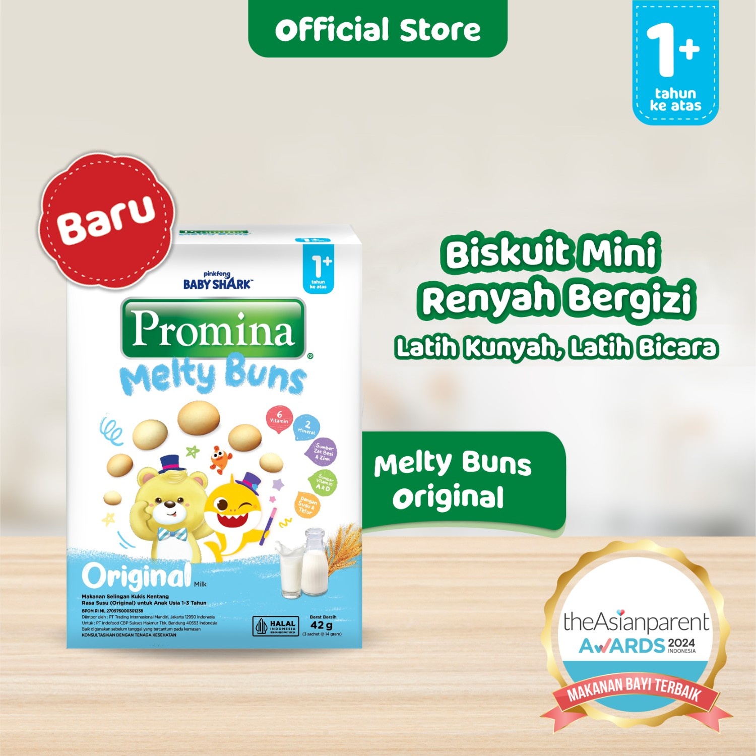 Jual Promina Melty Buns Original 42 g | Shopee Indonesia