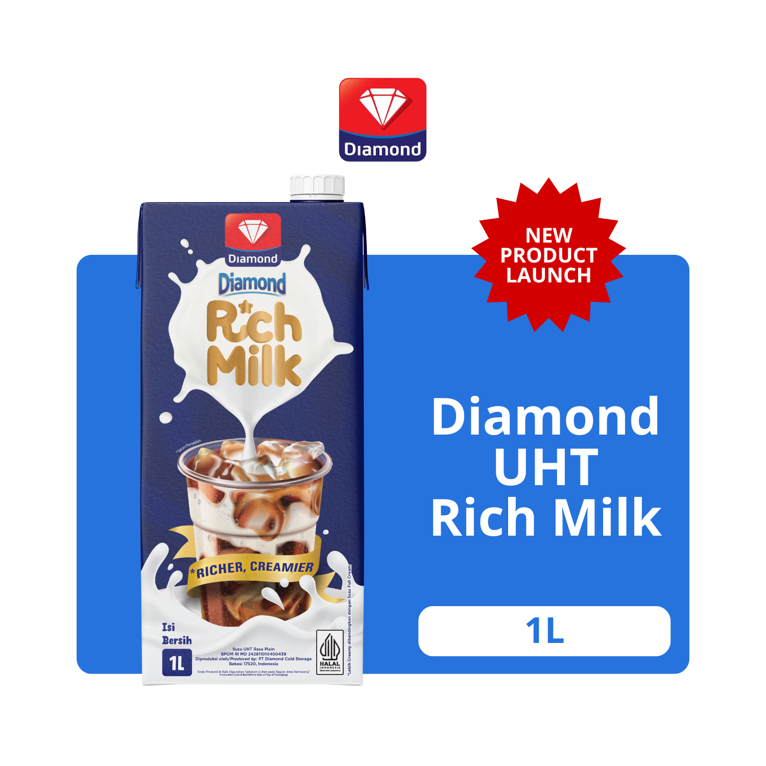 Jual Diamond UHT Rich Milk 1L | Shopee Indonesia