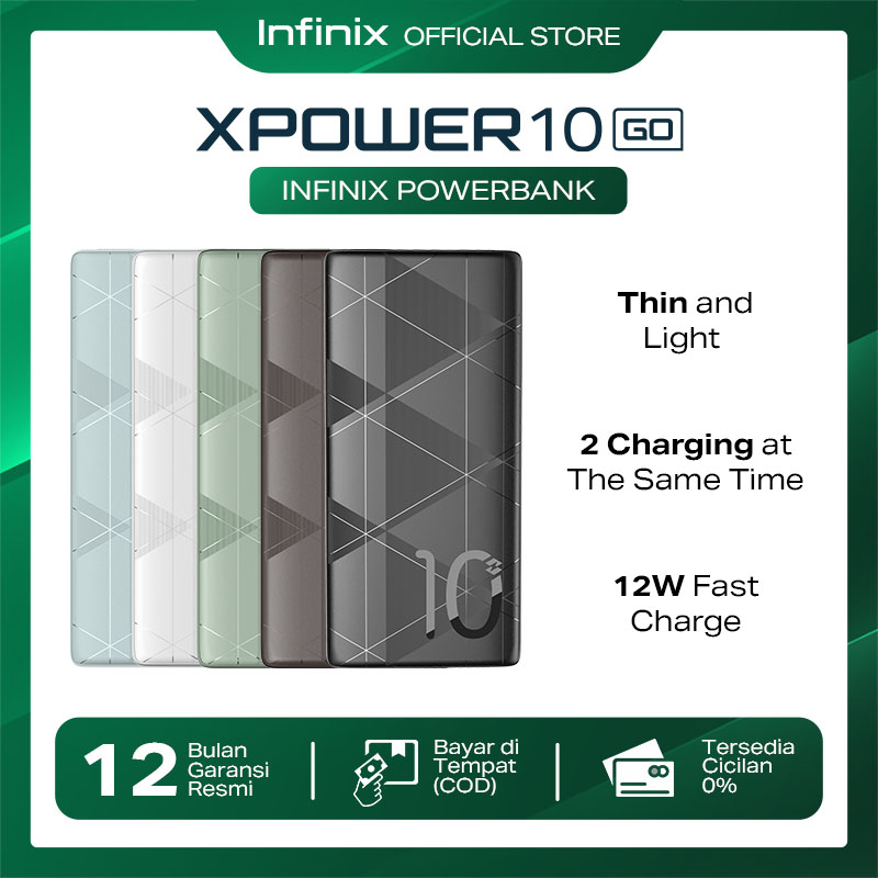 Jual Infinix Power Bank XP10 - 10000mAh Two Way Super Fast Charging ...