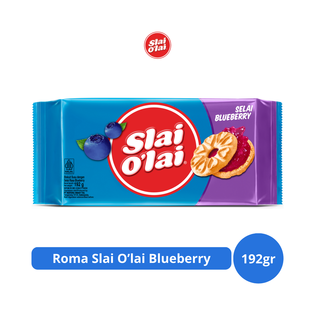 Jual Roma Slai O'lai Blueberry 192gr | Shopee Indonesia