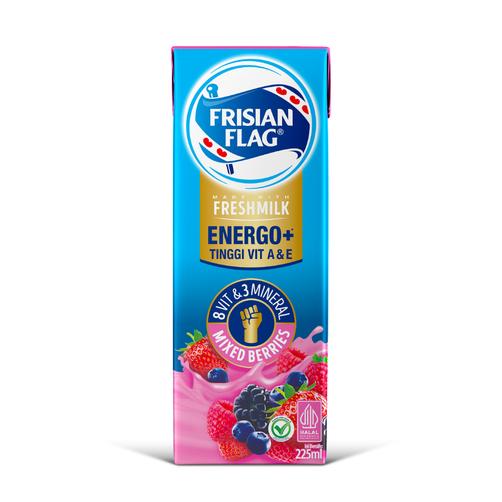 Jual Frisian Flag ENERGO+ Susu UHT Mixed Berries 225ML | Shopee Indonesia