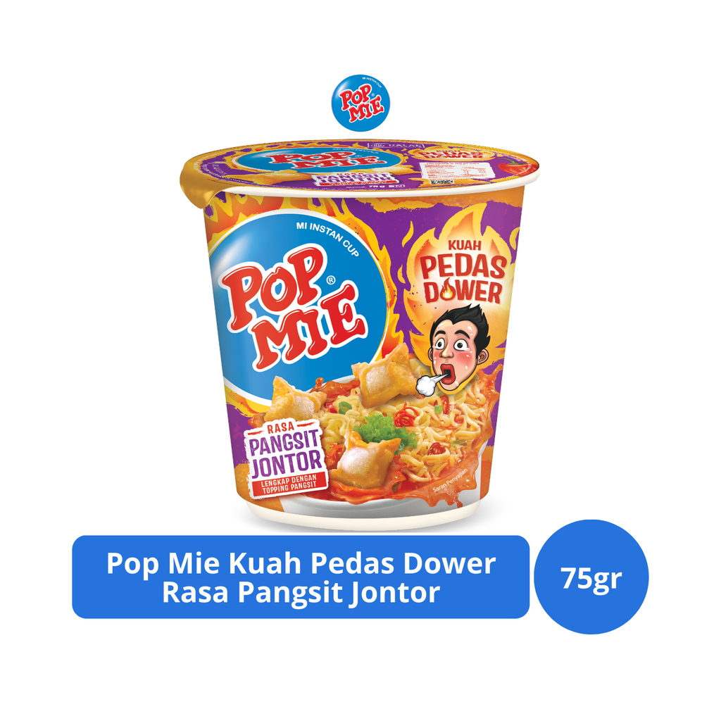 Jual Pop Mie Kuah Pedas Dower Rasa Pangsit Jontor 75gr | Shopee Indonesia