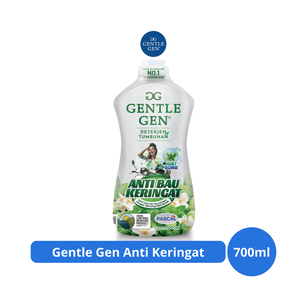 Jual Gentle Gen Detergent Tumbuhan Anti Keringat 700ml | Shopee Indonesia