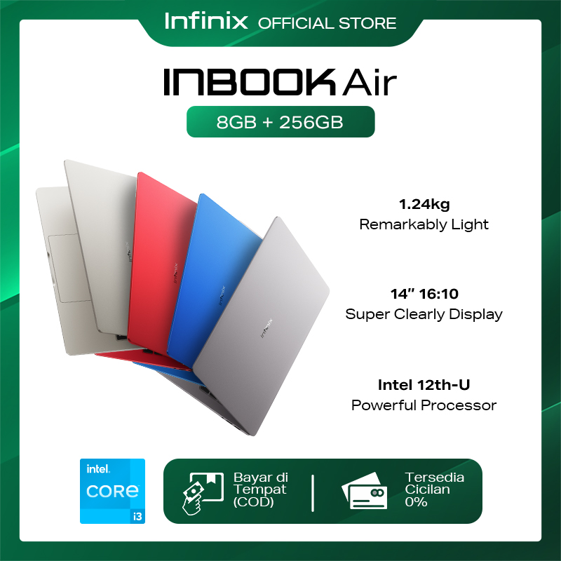 Jual Infinix INBook Air XL442 14 - Intel Core i3-1215U - 14 inch LCD ...