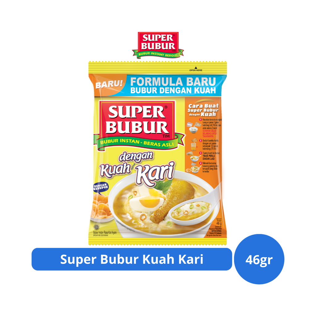 Jual Super Bubur Kuah Kari 46gr | Shopee Indonesia