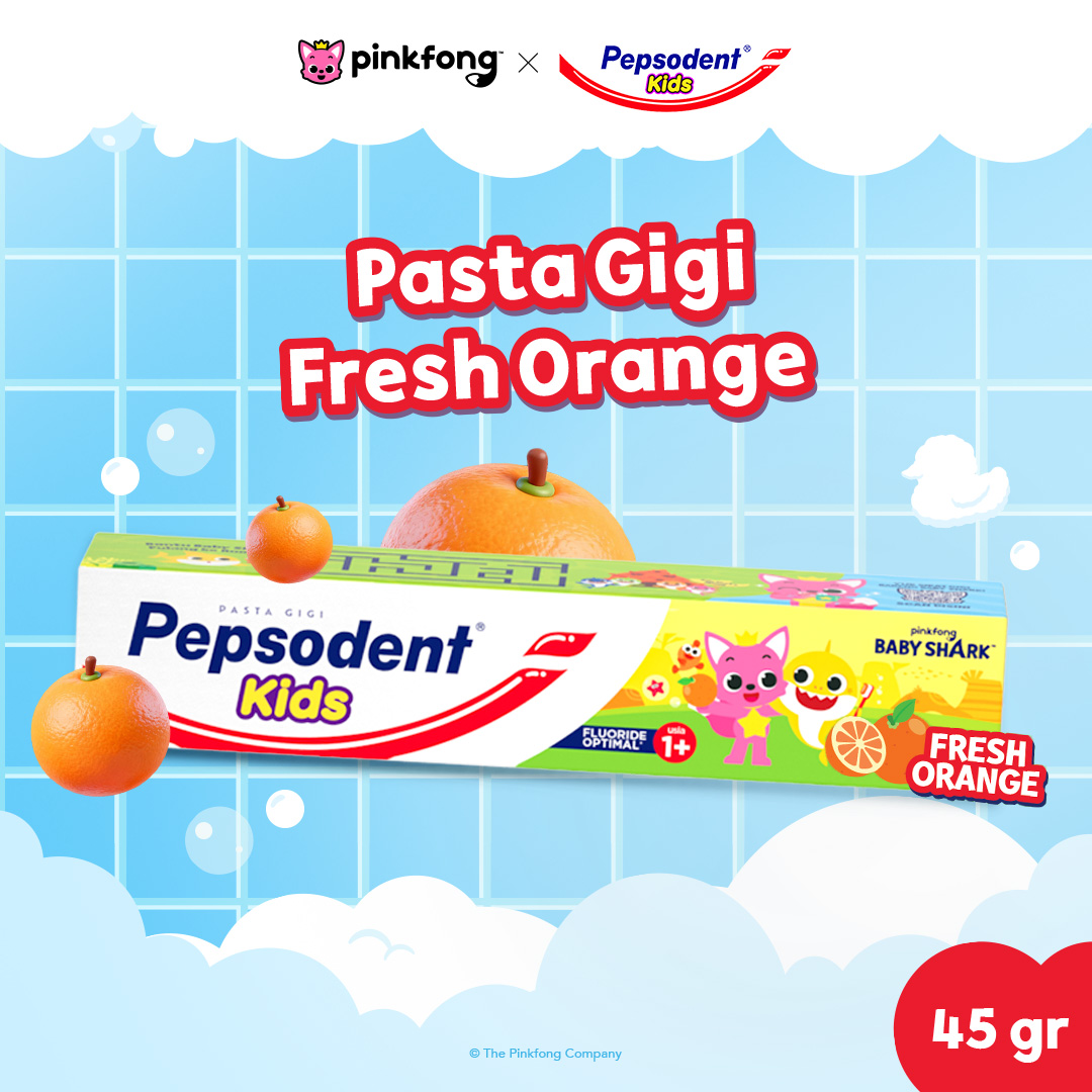 Jual Pepsodent Kids Orange Toothpaste Pasta Gigi Anak 45g | Shopee ...