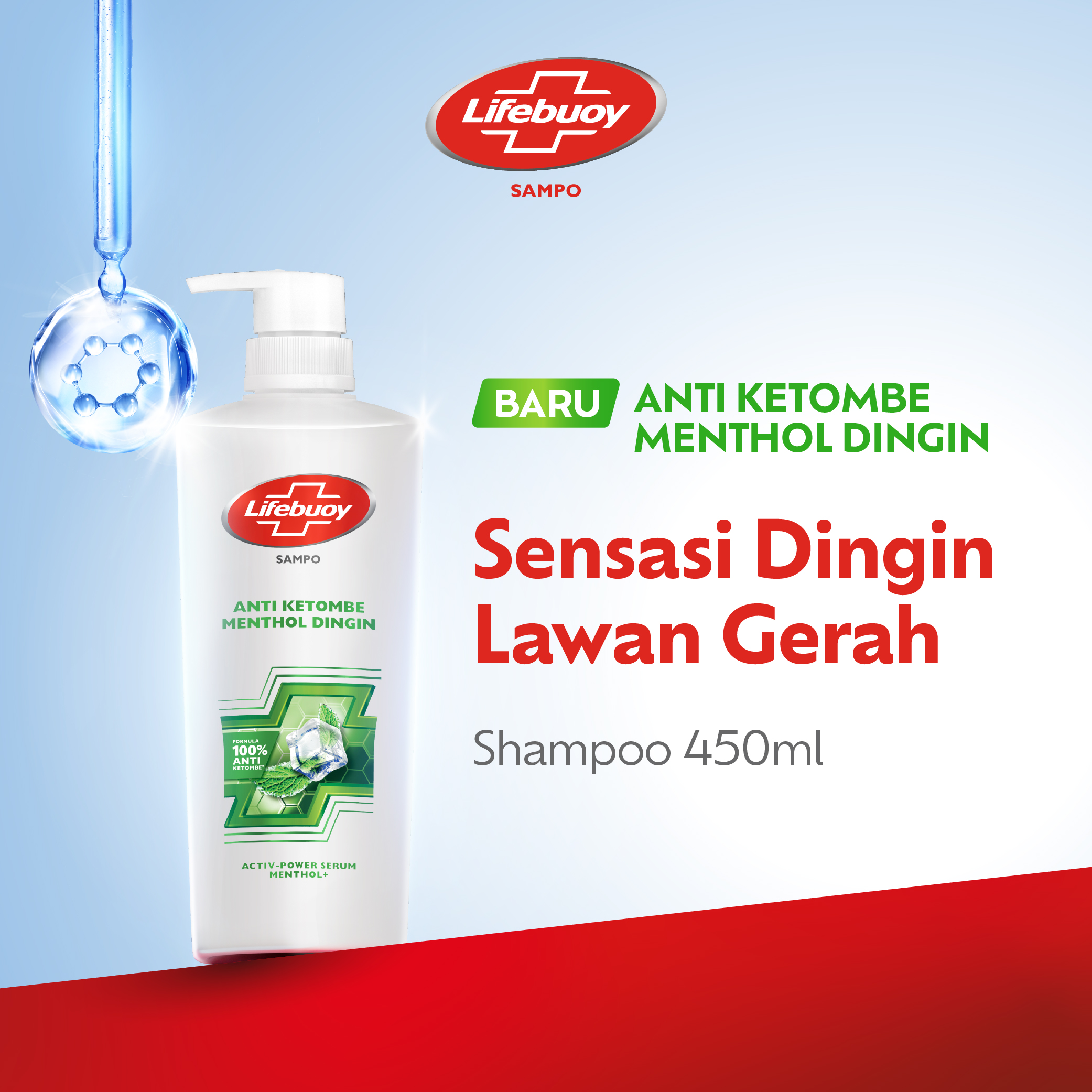 Jual Lifebuoy Shampoo Anti Ketombe Menthol Dingin, Anti Dandruff Lawan ...