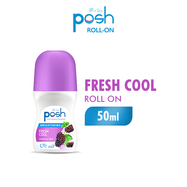 Jual Posh Roll On Deodoran Fresh Cool Botol 50 ml | Shopee Indonesia