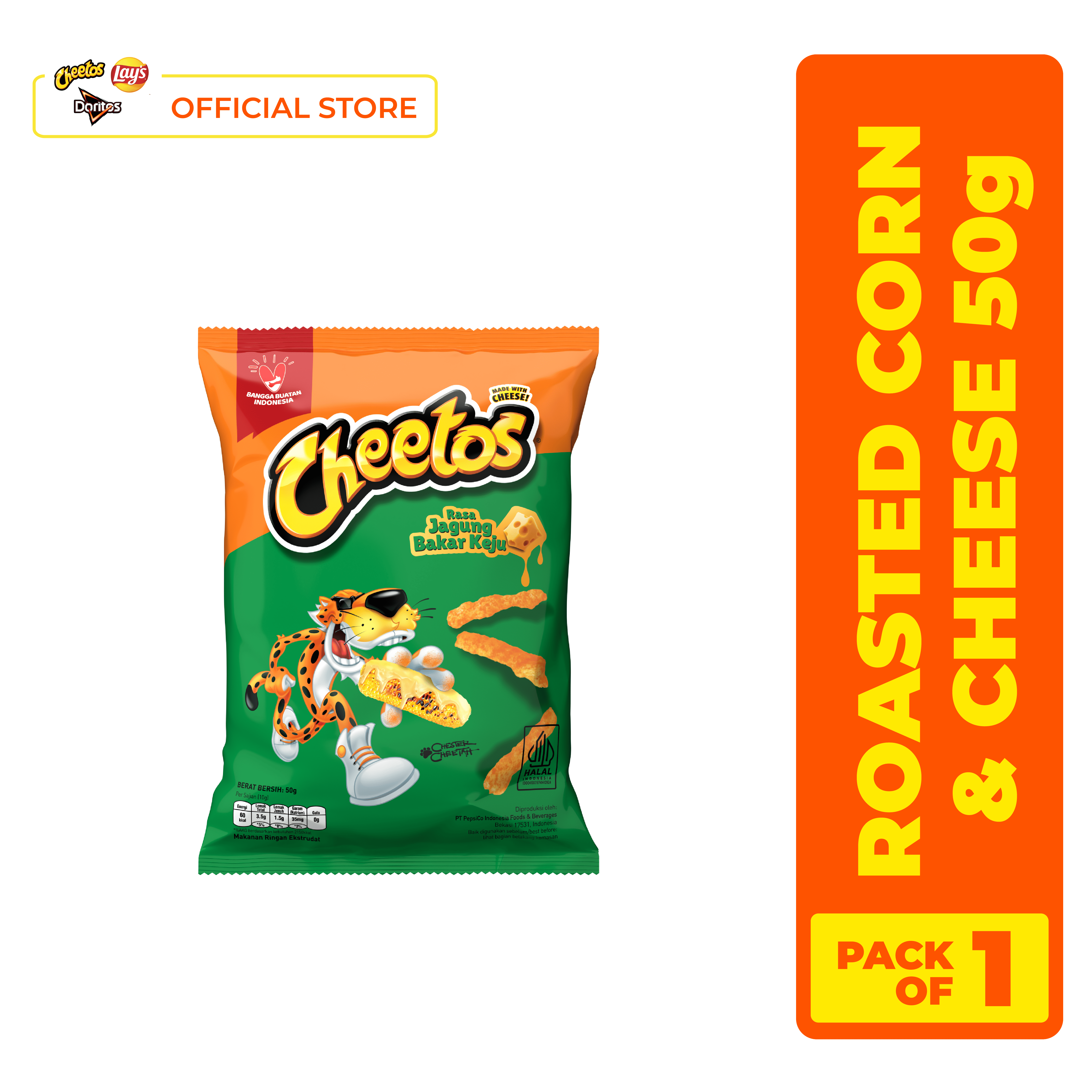 Jual Cheetos Roasted Corn & Cheese 50g | Shopee Indonesia