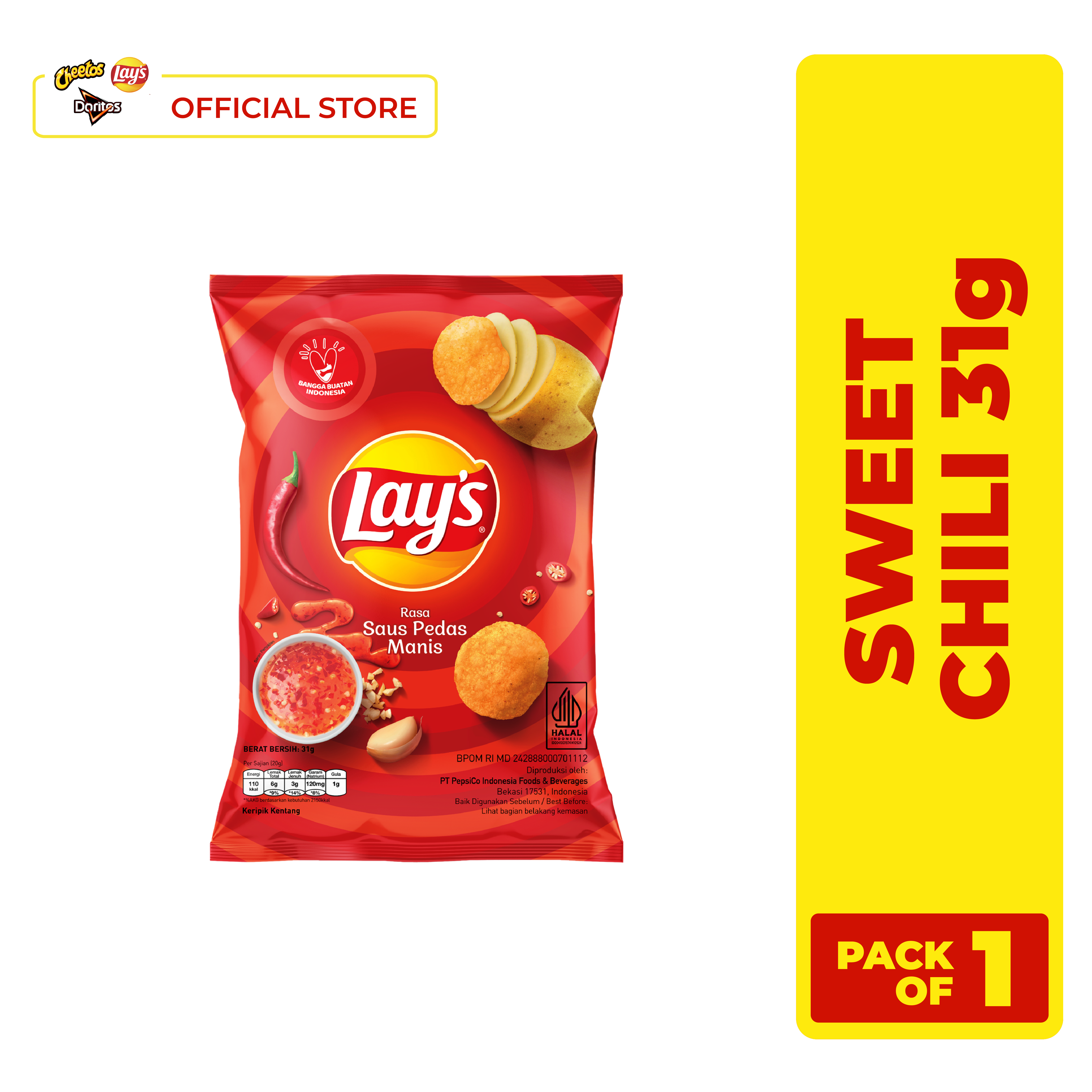 Jual Lays Sweet Chili 31g | Shopee Indonesia
