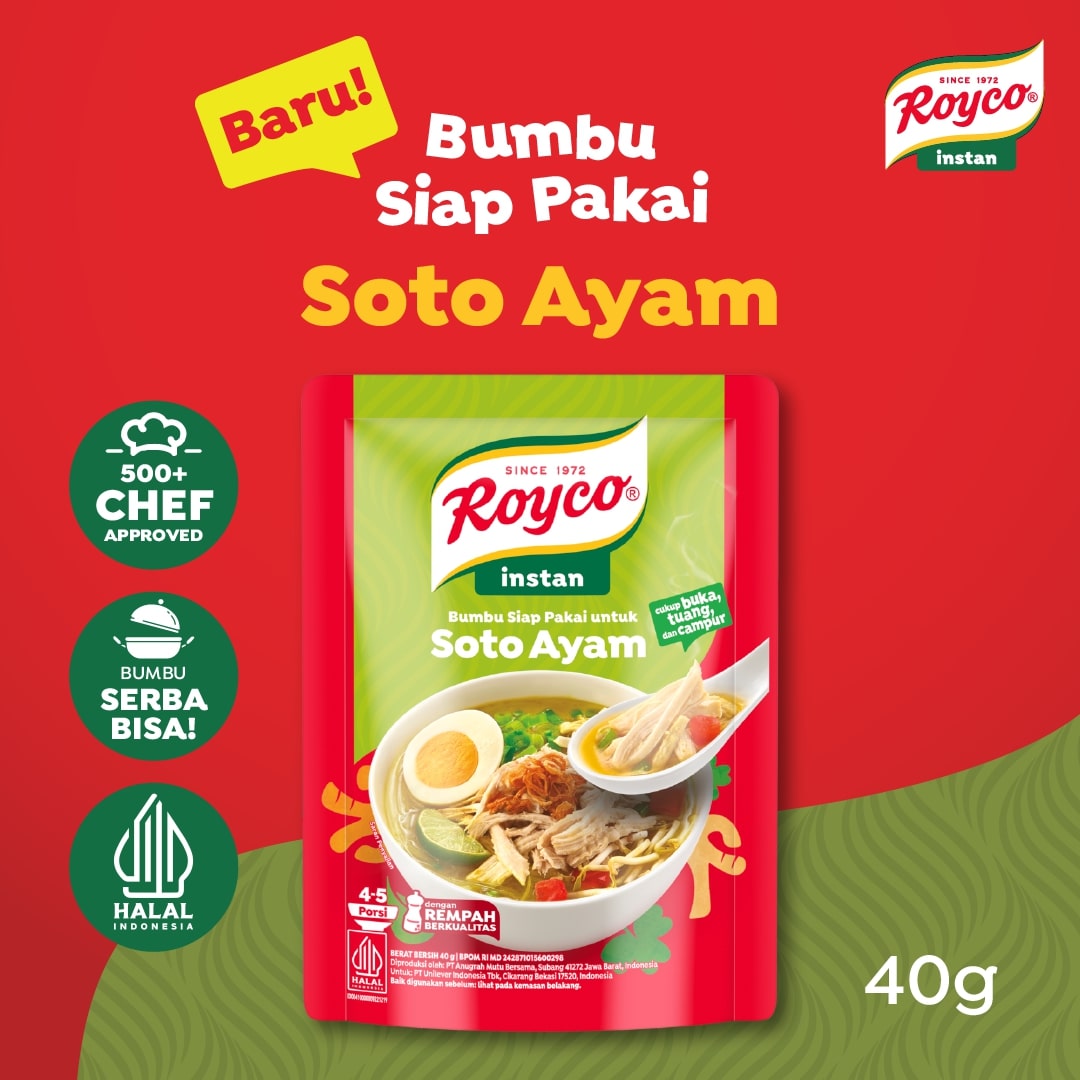 Jual Royco Bumbu Siap Pakai Soto - Bumbu Dasar Serba Bisa 40g | Shopee ...