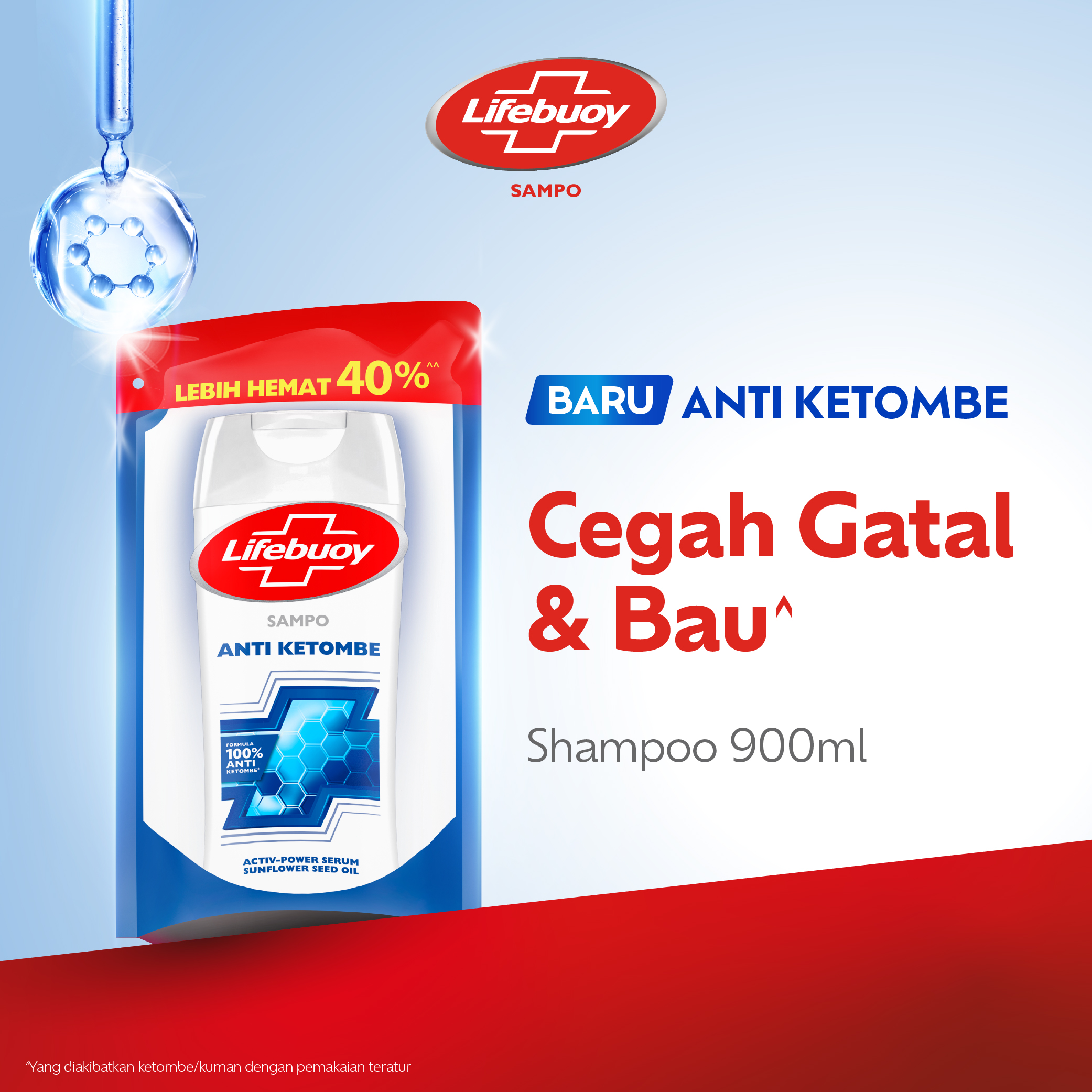 Jual Lifebuoy Shampoo Anti Ketombe, Anti Dandruff Lawan Kuman Penyebab ...