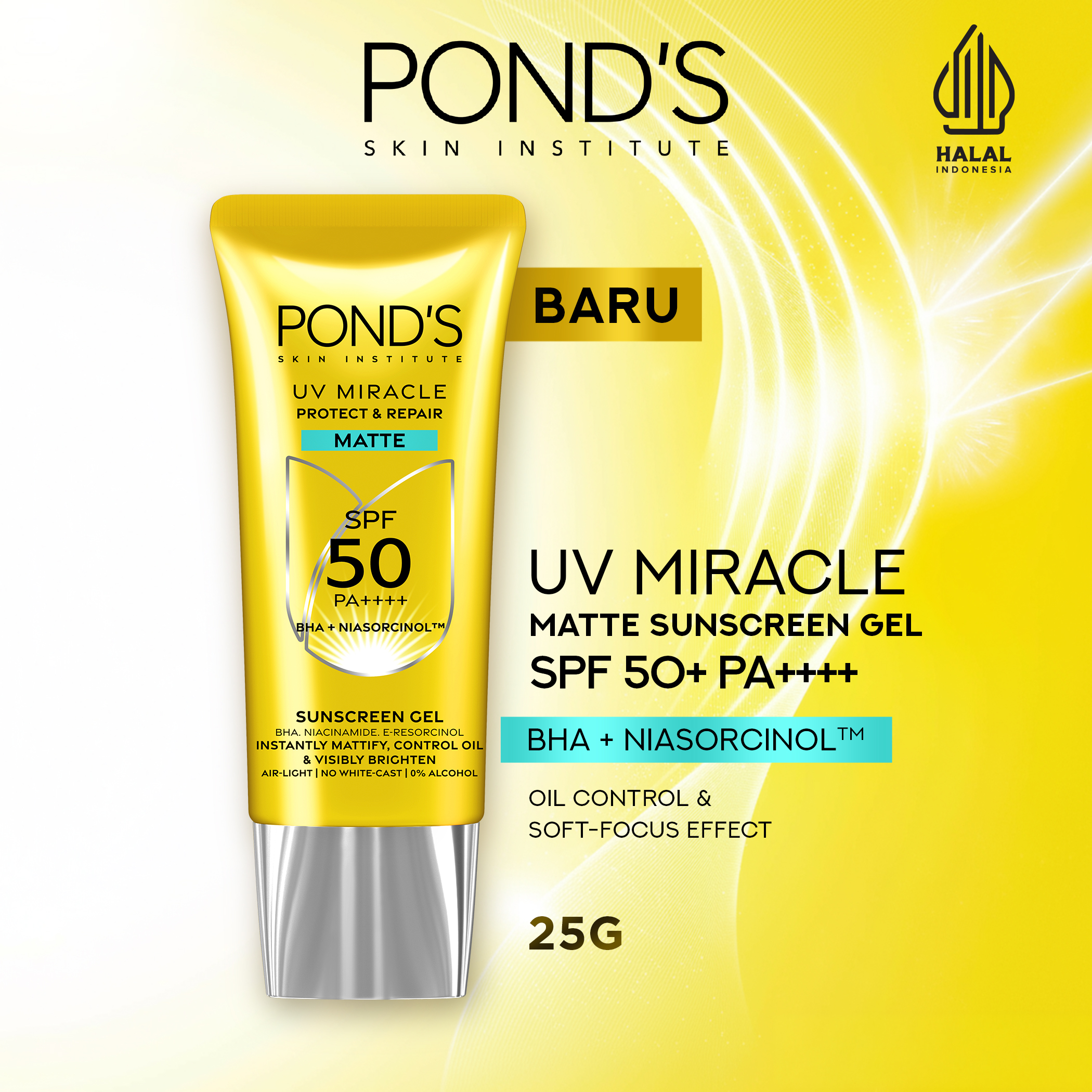 Jual PONDS UV MIRACLE MATTE SPF 50 25G Mengontrol Minyak Wajah ...
