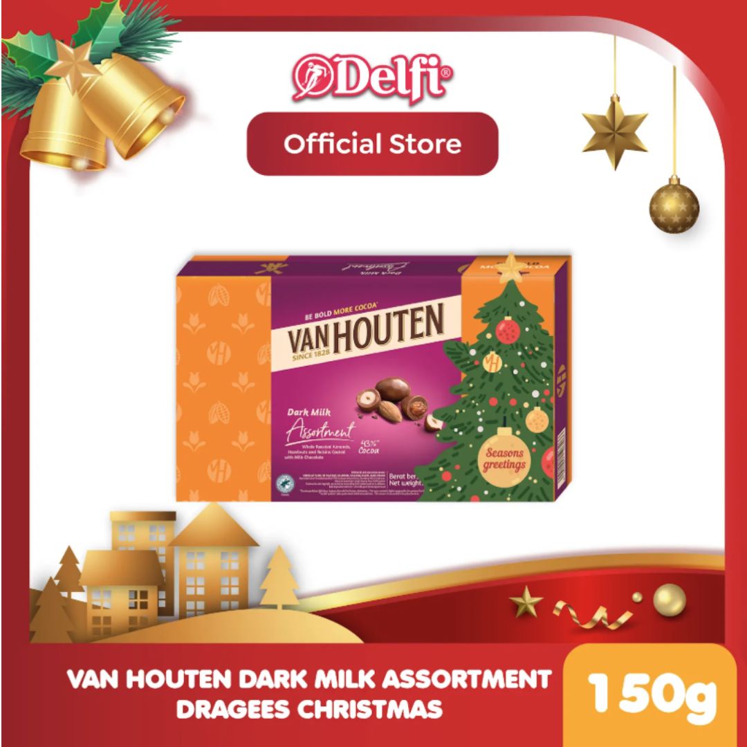 Jual [Festive] Van Houten Box Assortment Dragees 150g Sleeve Natal ...