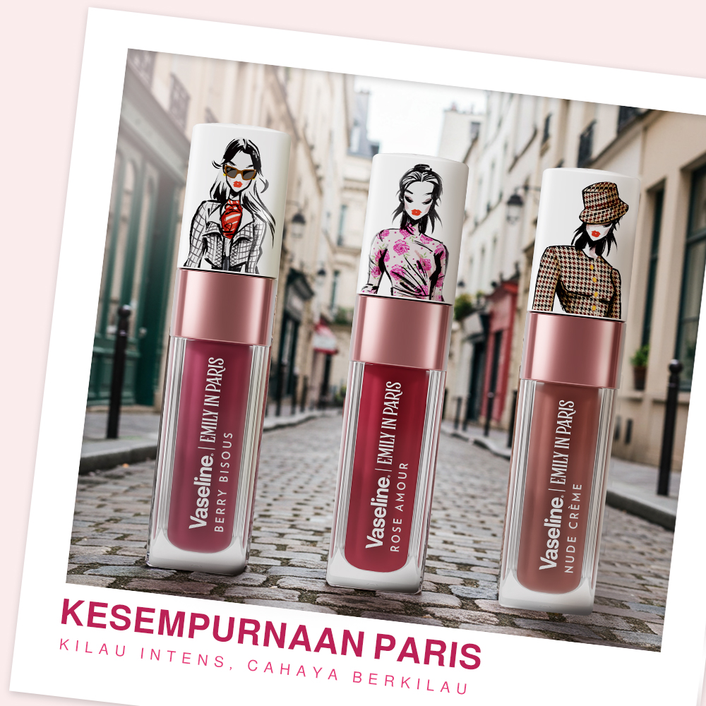 Jual Vaseline Tinted Lip Oil EMILY IN PARIS Limited Edition 4.6ml (4gr ...