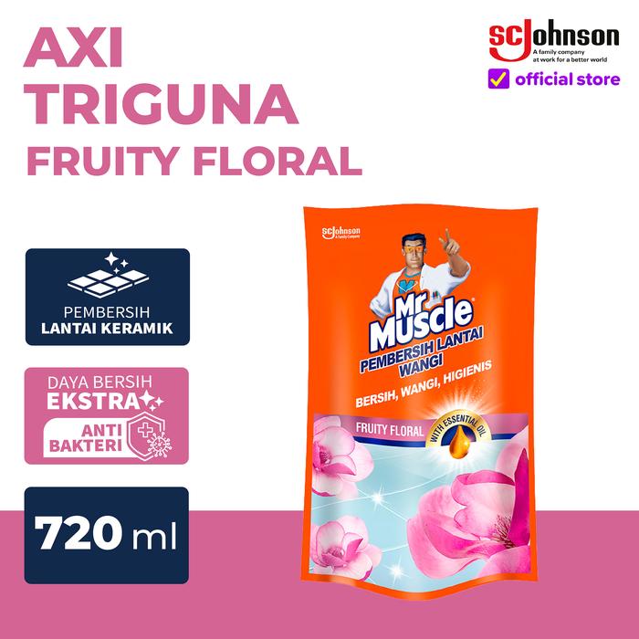 Jual Mr Muscle Axi Triguna Fruity Floral Pouch 720ml | Shopee Indonesia