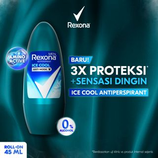 Jual Rexona Men Ice Cool Amino Active Anti-Perspirant Deodorant Roll On 45ML | Shopee Indonesia