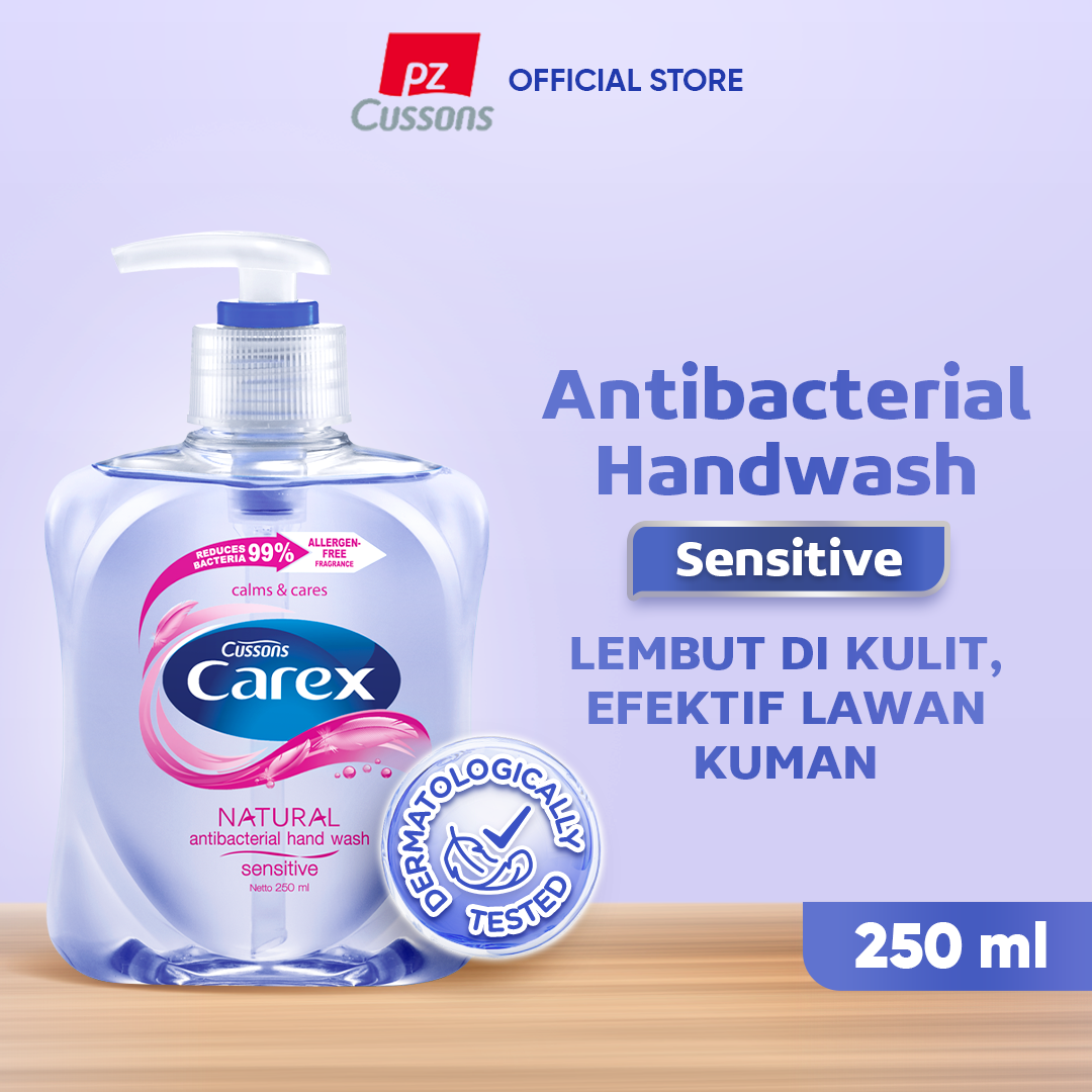 Jual Carex Hand Wash Sensitive - Sabun Cuci Tangan Antibakteri Pump ...