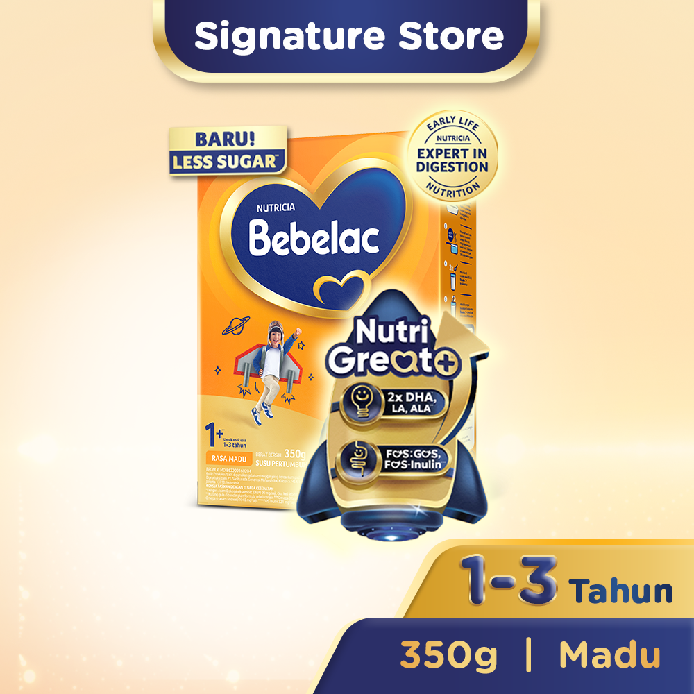 Jual Bebelac 3 / Bebelac 1+ Madu Susu Pertumbuhan Bubuk 350 gr | Shopee ...