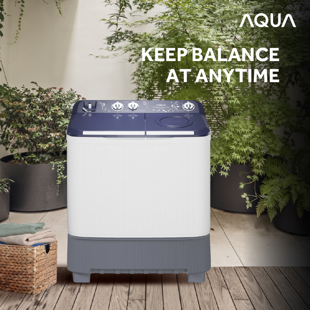 Jual AQUA Elektronik Mesin Cuci Twin Tub 9 Kg QW-9030HT - Hijab Mode ...