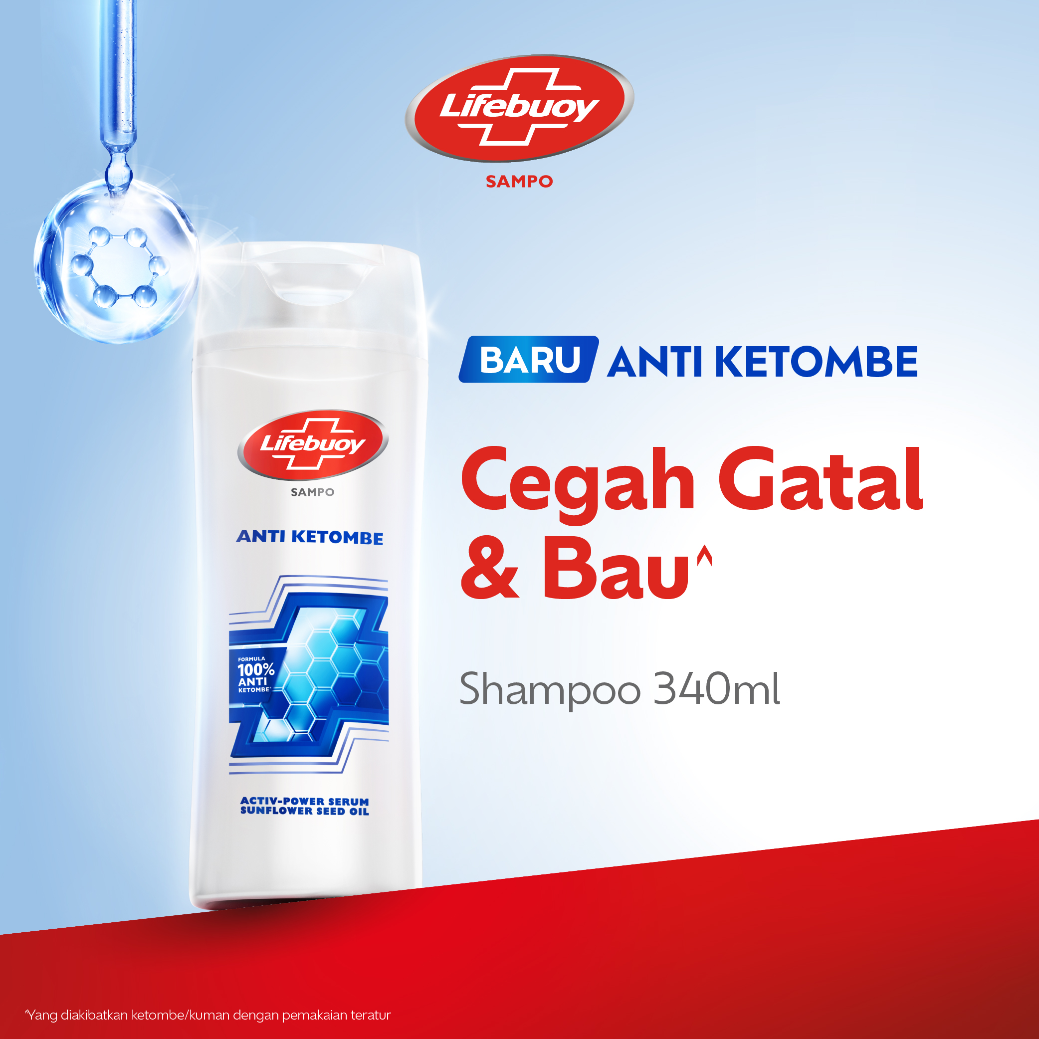 Jual Lifebuoy Shampoo Anti Ketombe, Anti Dandruff Lawan Kuman Penyebab ...