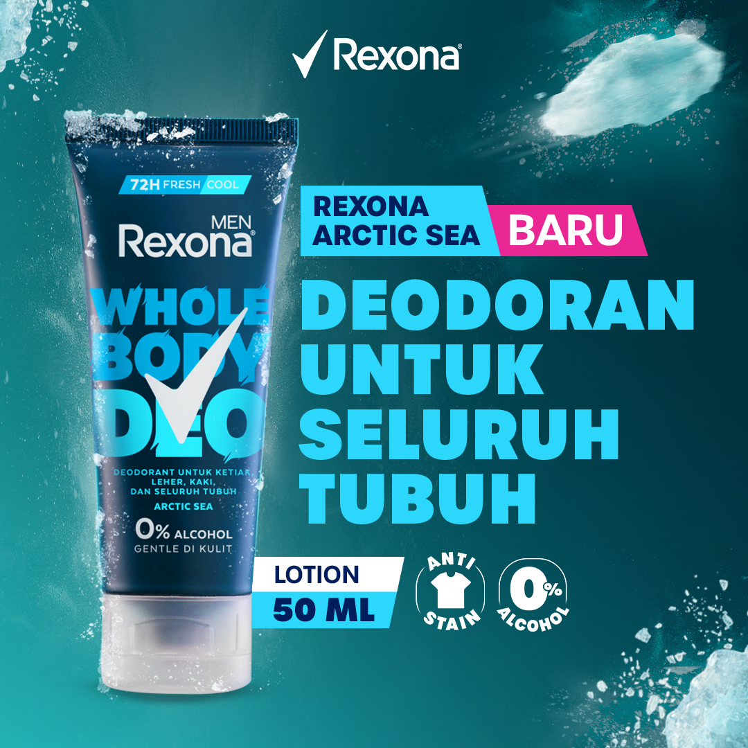 Jual REXONA MEN DEOLOTION TUBE SELURUH TUBUH ARCTIC SEA 50ML | Shopee ...