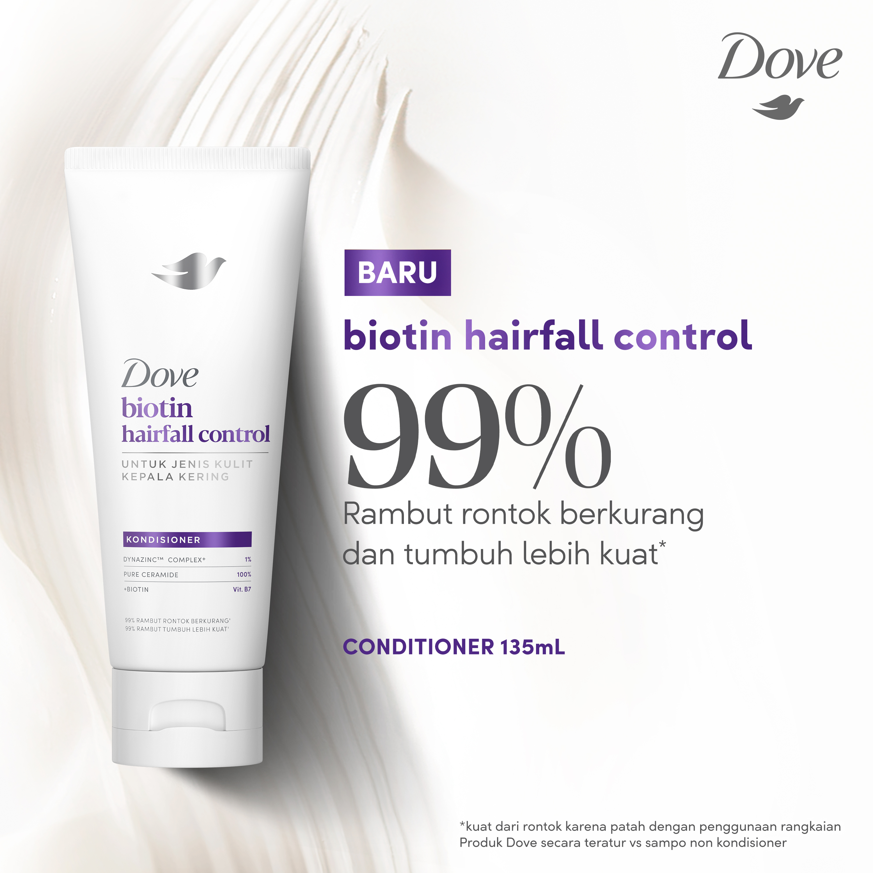 Jual Dove Conditioner Biotin Hairfall Control 135mL | Kondisioner ...