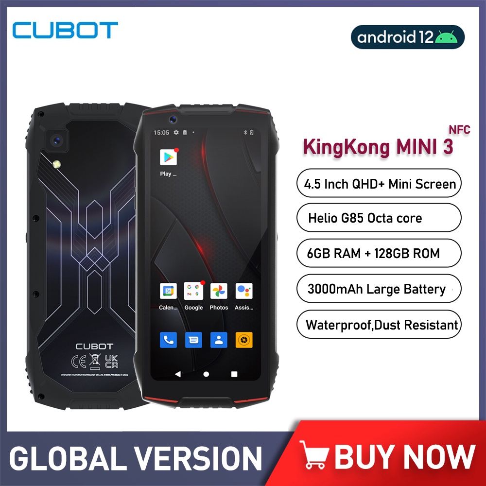 Jual Cubot KingKong MINI 3 Smartphone Mini, Helio G85 Octa-Core, 6GB ...