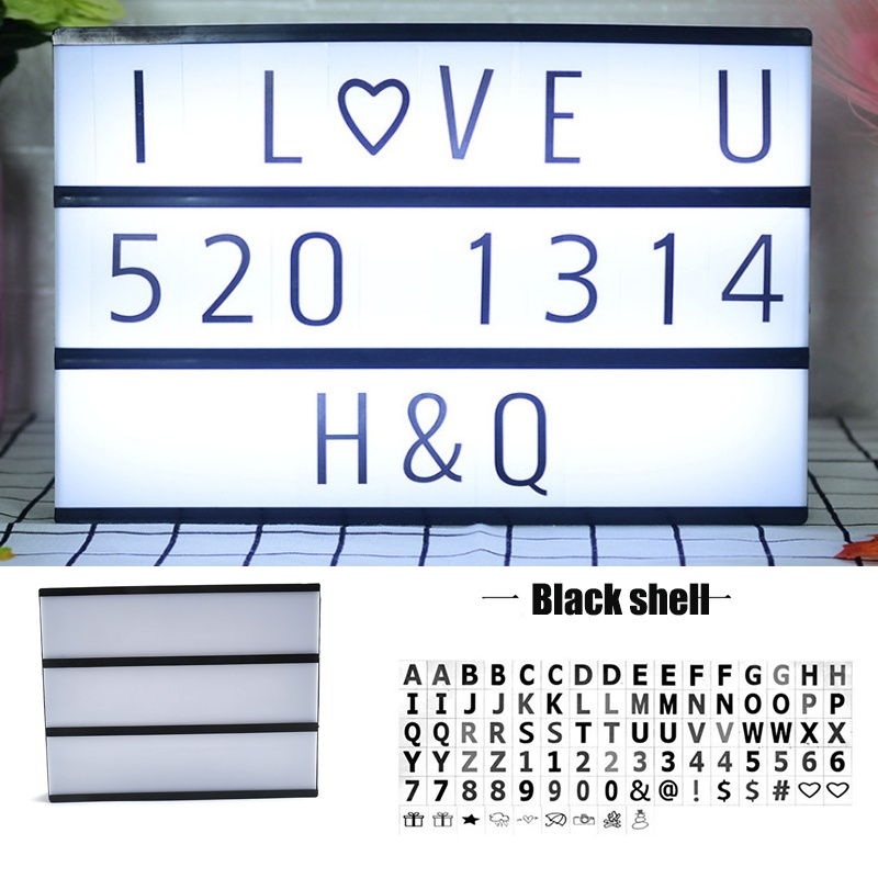 Jual Lampu Display Light Box Letter A5 Dekorasi + Free Kartu Huruf ...