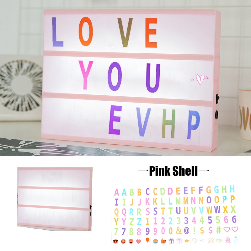 Jual Lampu Display Light Box Letter A5 Dekorasi + Free Kartu Huruf ...