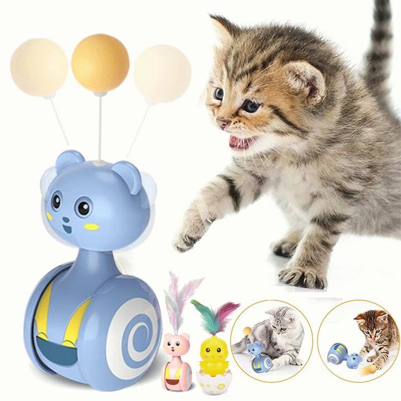 Jual Mainan Edukasi Kucing /Interaktif Play Toy /Tumbler kucing ...